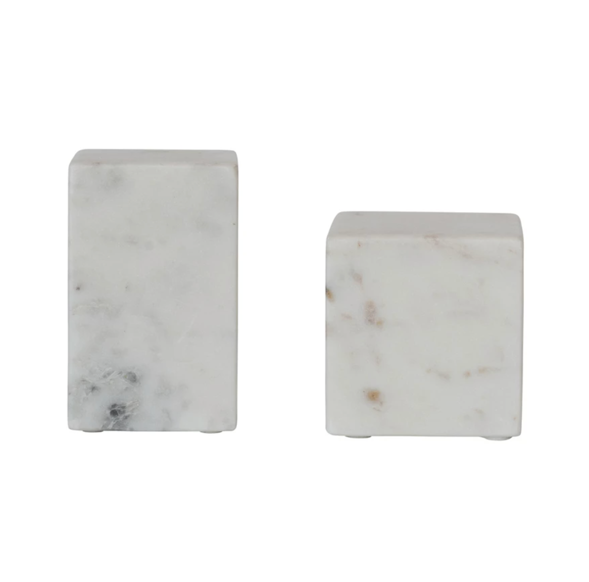 Marble Cube & Cuboid Bookends – Arcadia Modern Home