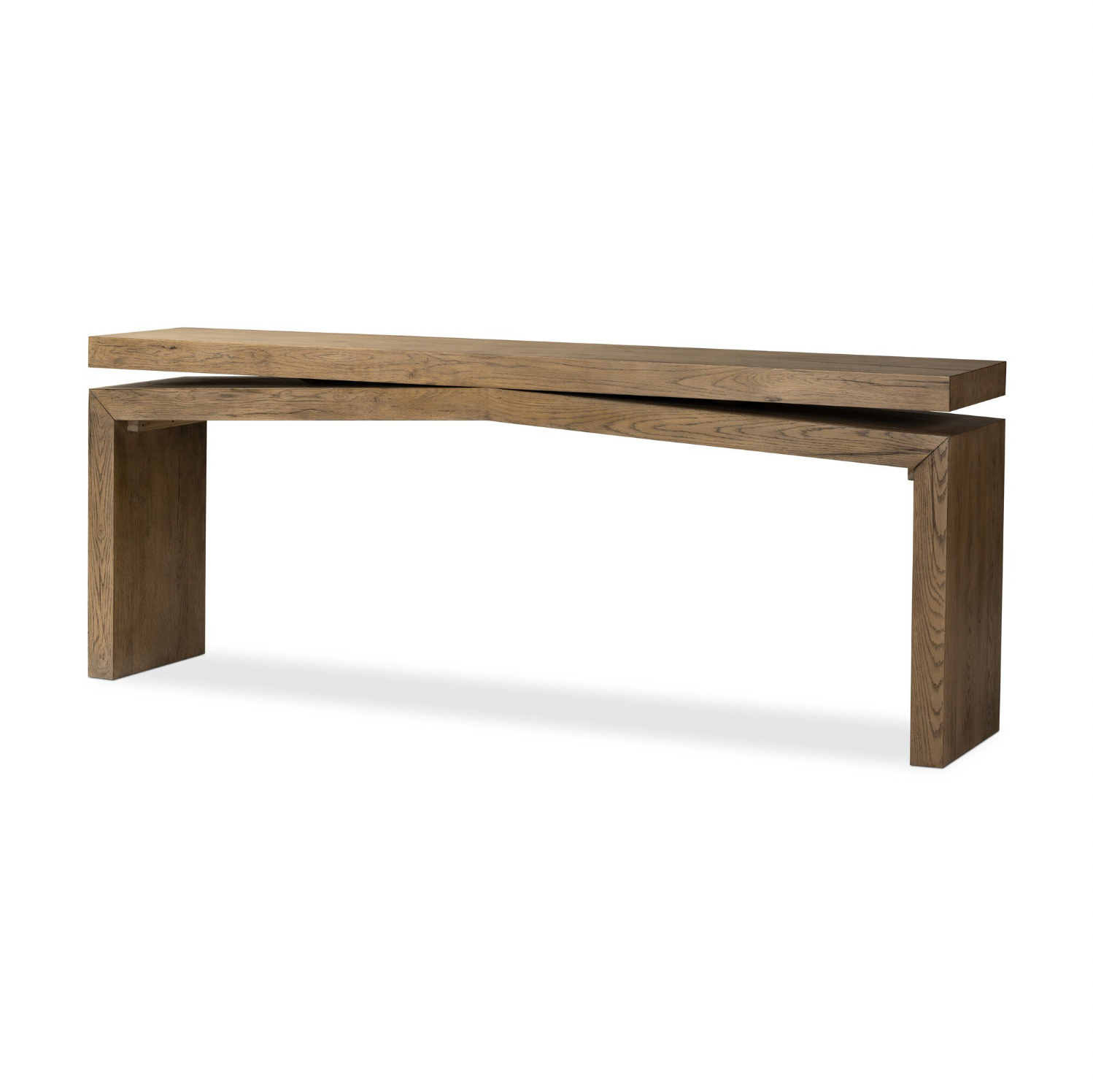 Matthes Console Table - Rustic Grey Oak – Arcadia Modern Home