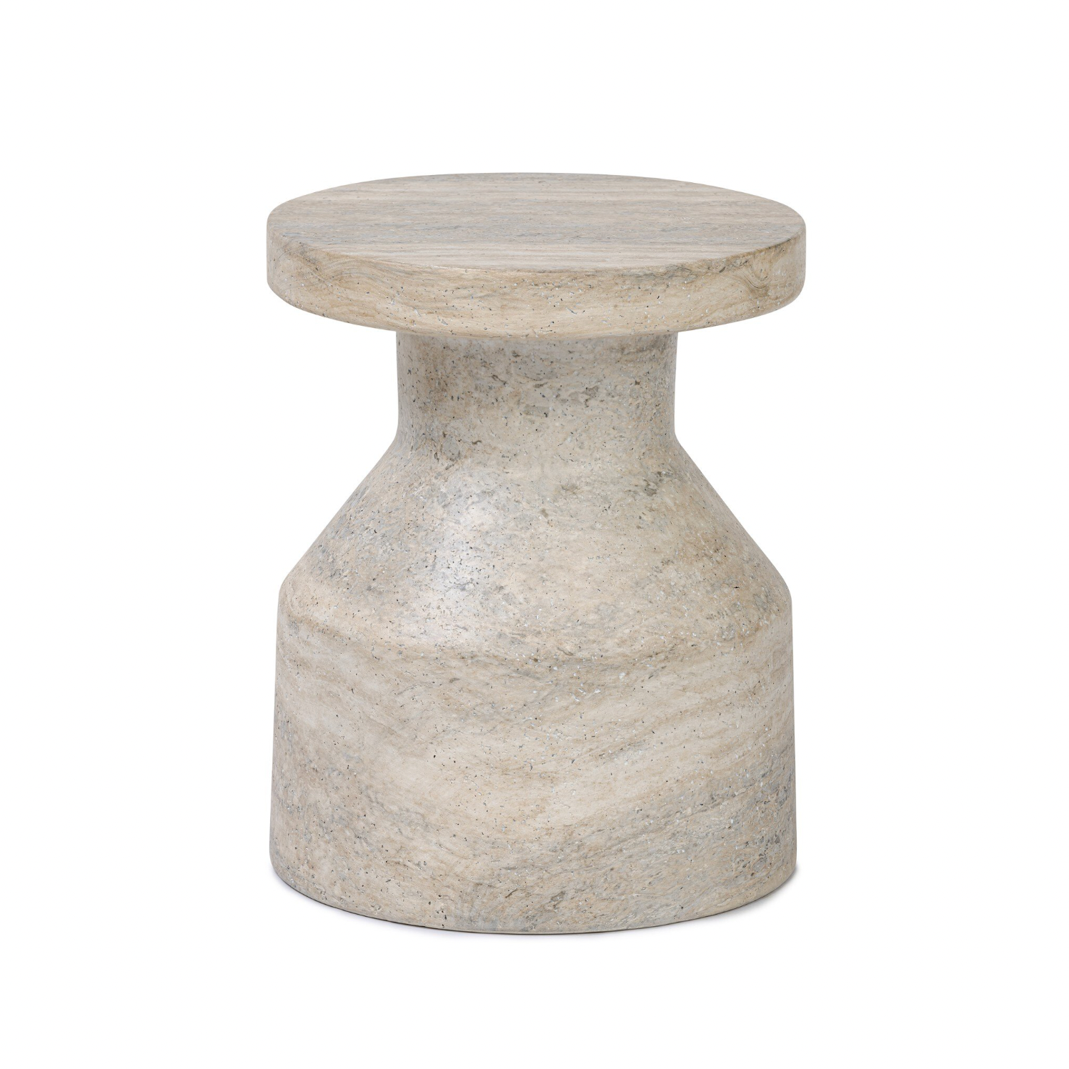 Odeon Side Table - Textured Sandy Grey – Arcadia Modern Home