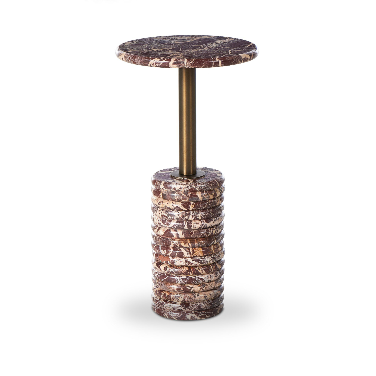 Reeves End Table - Garnet Marble – Arcadia Modern Home