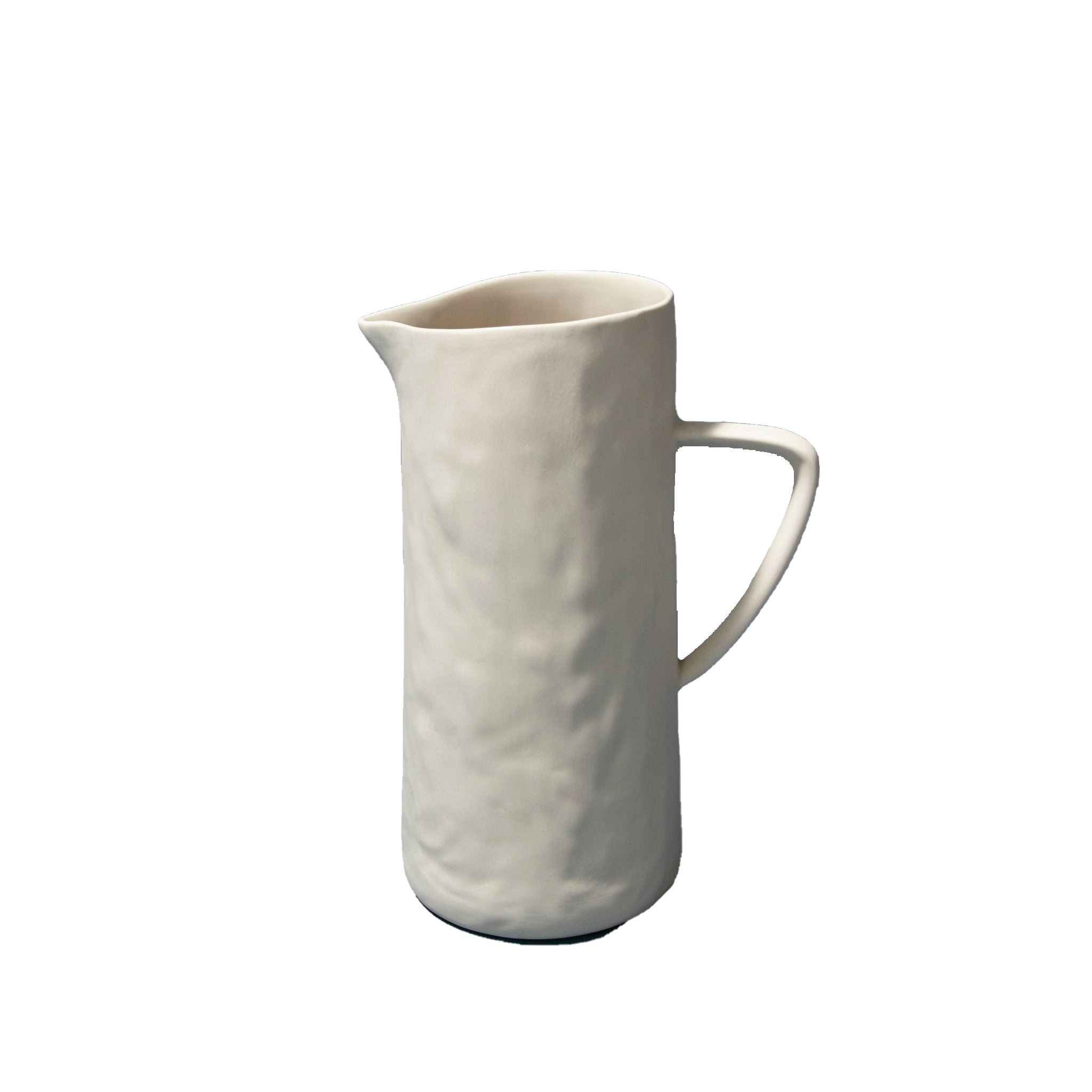 Stoneware Pitcher, White – Arcadia Modern Home